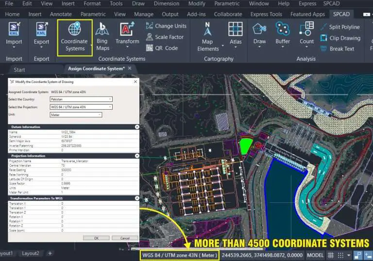 Import ESRI Shapefiles to the CAD Drawing in SPCAD